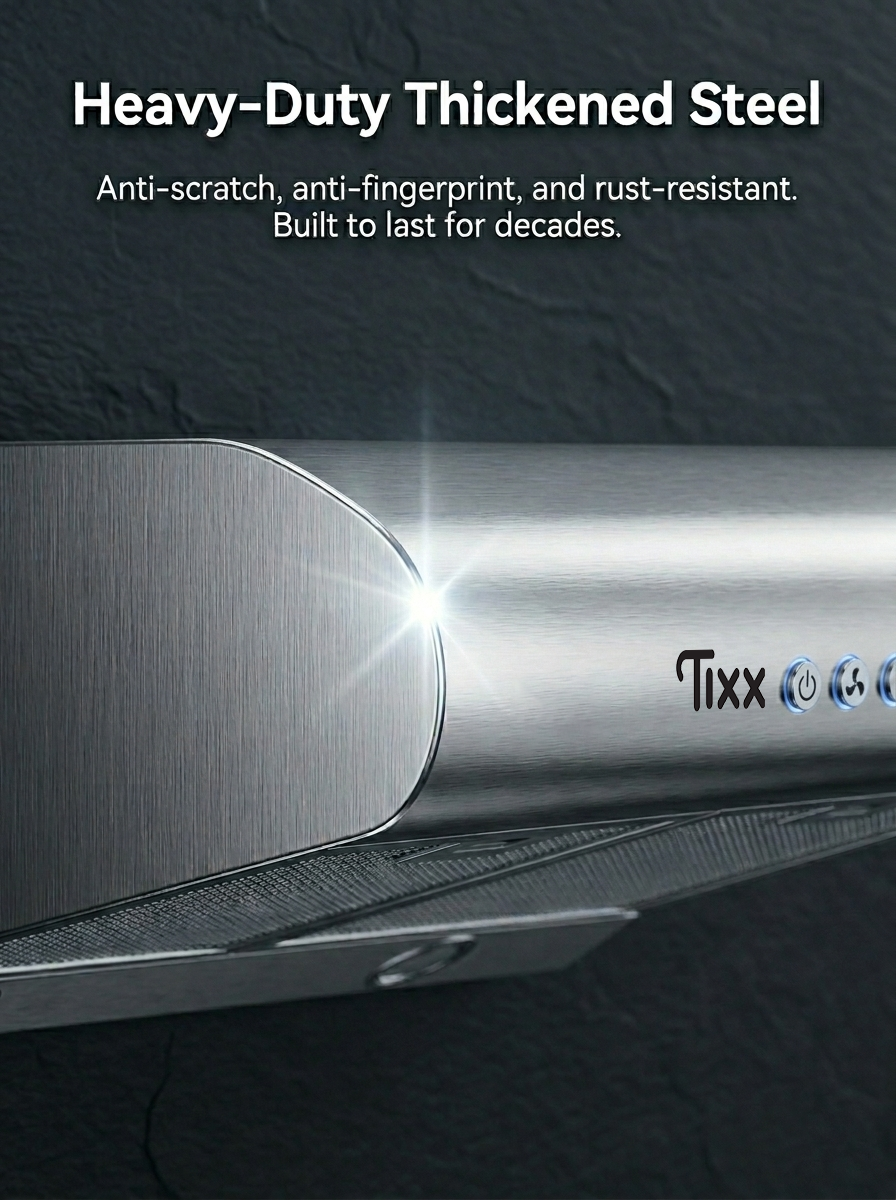 Tixx 60/90cm Range Hood Stainless Stainless Wall Mounted with New ...