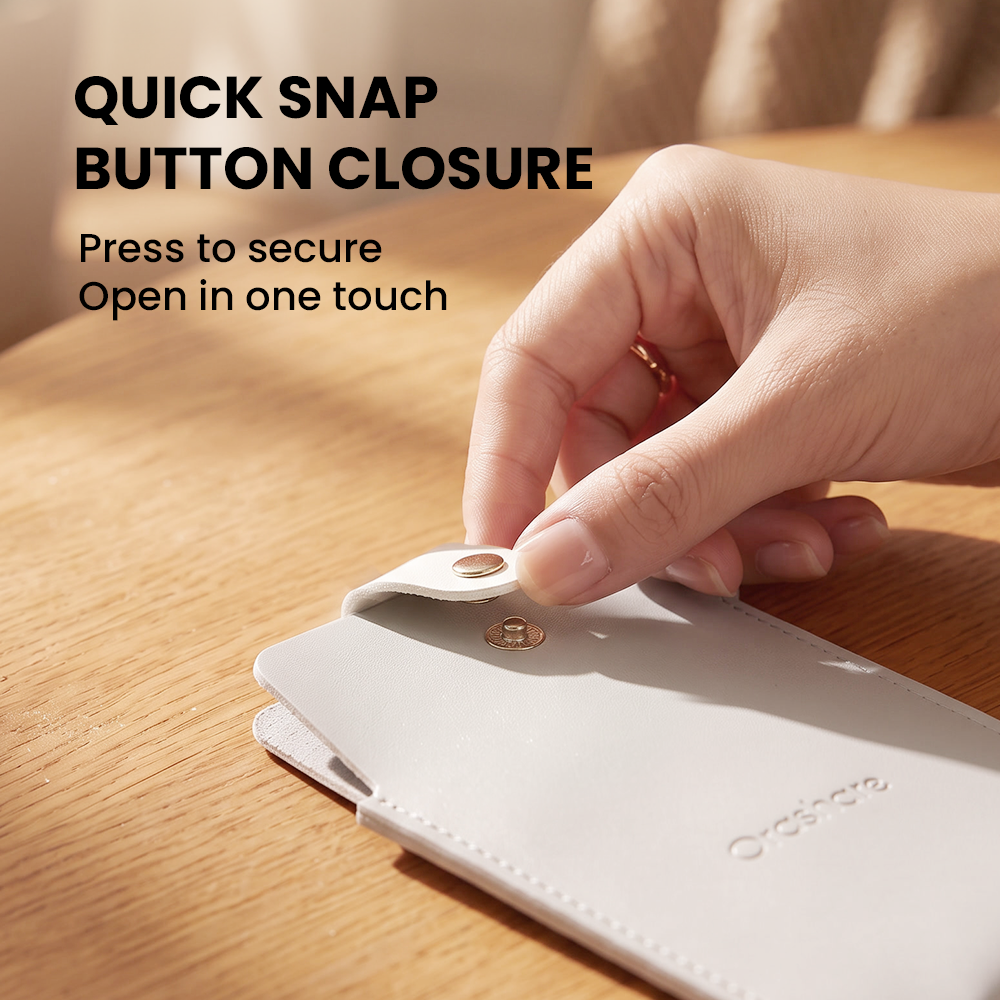 Orashare OB12 Leather Phone Pouch PU Water Resistant Snap Button Soft ...
