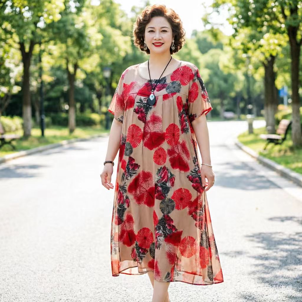 Cotton Women Casual Dress Plus Size M-3XL L6006-04 | Shopee Philippines