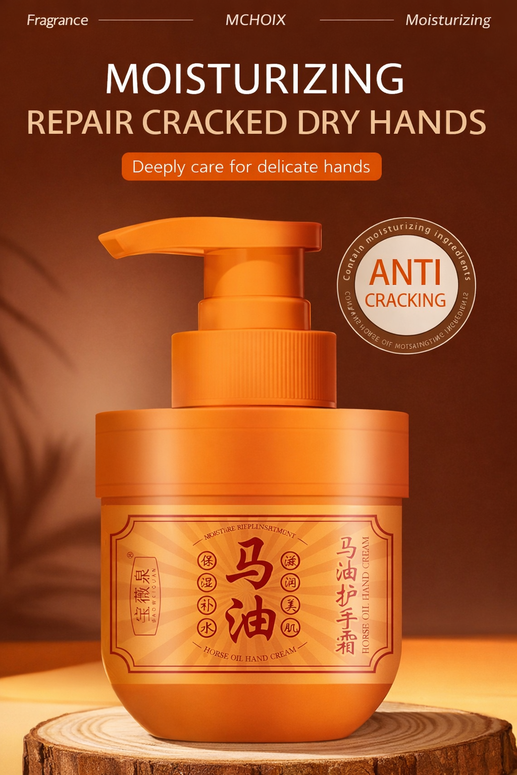 Horse Oil Hand Cream Moisturizing Repair Anti Crack Whitening Natural ...