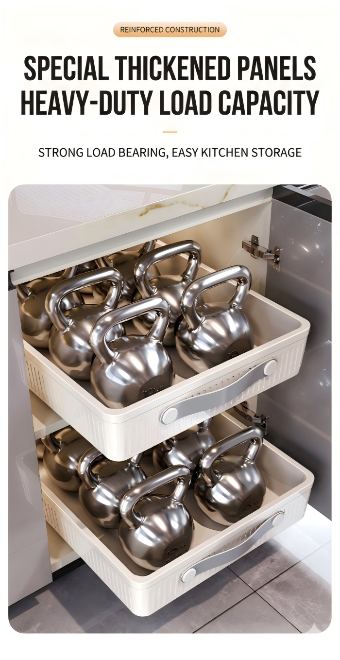 Kitchen Cabinet Pull Out Organizer Drawer Sliding Rack Cupboard Storage ...