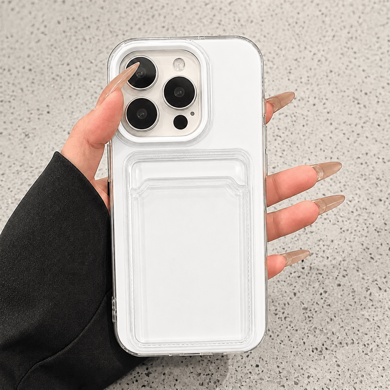 For iPhone 11/12/13/14/15 Pro Max Plus Candy Color Card Bag Case, Anti ...