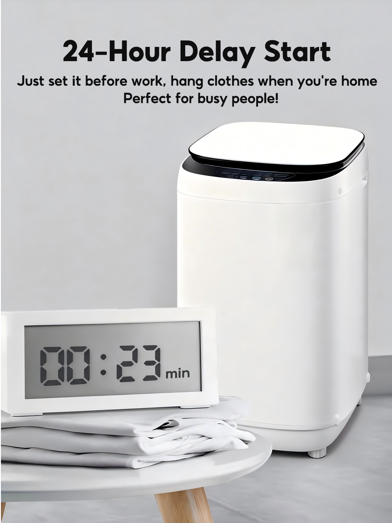 Tixx Inverter Automatic Top Load Washing Machine 7.5kg 6kg Power Wash ...