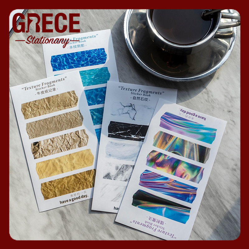 15 Sheets Papers and Patterns series Texture Fragments Ins collage ...