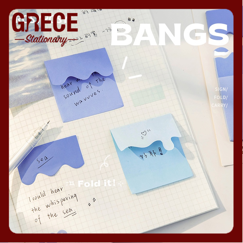 Bangs series RosyPosy pastel color combination sticky note | Shopee ...