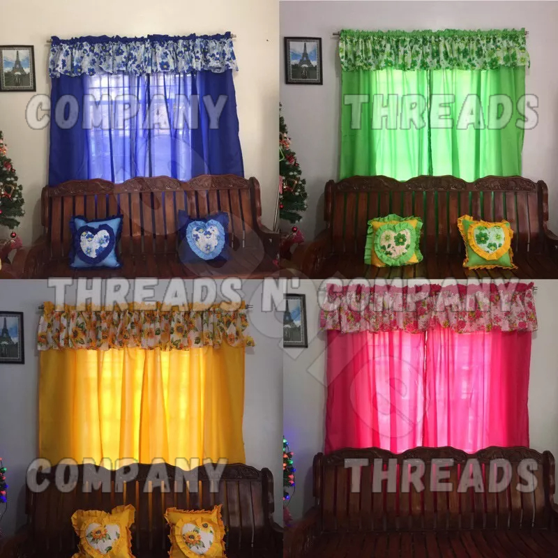 Raffles and Plain Single Curtain | Raffle Plain Single Geena | Shopee ...