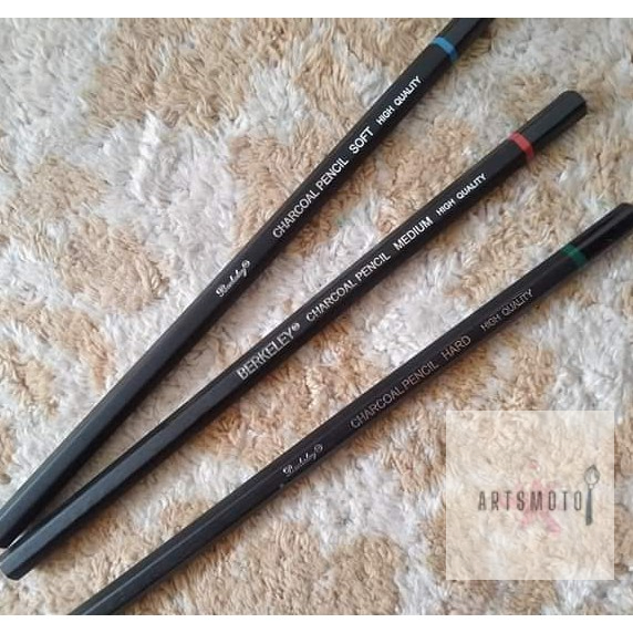 Berkeley Charcoal Pencil (Soft/Medium/Hard) | Shopee Philippines