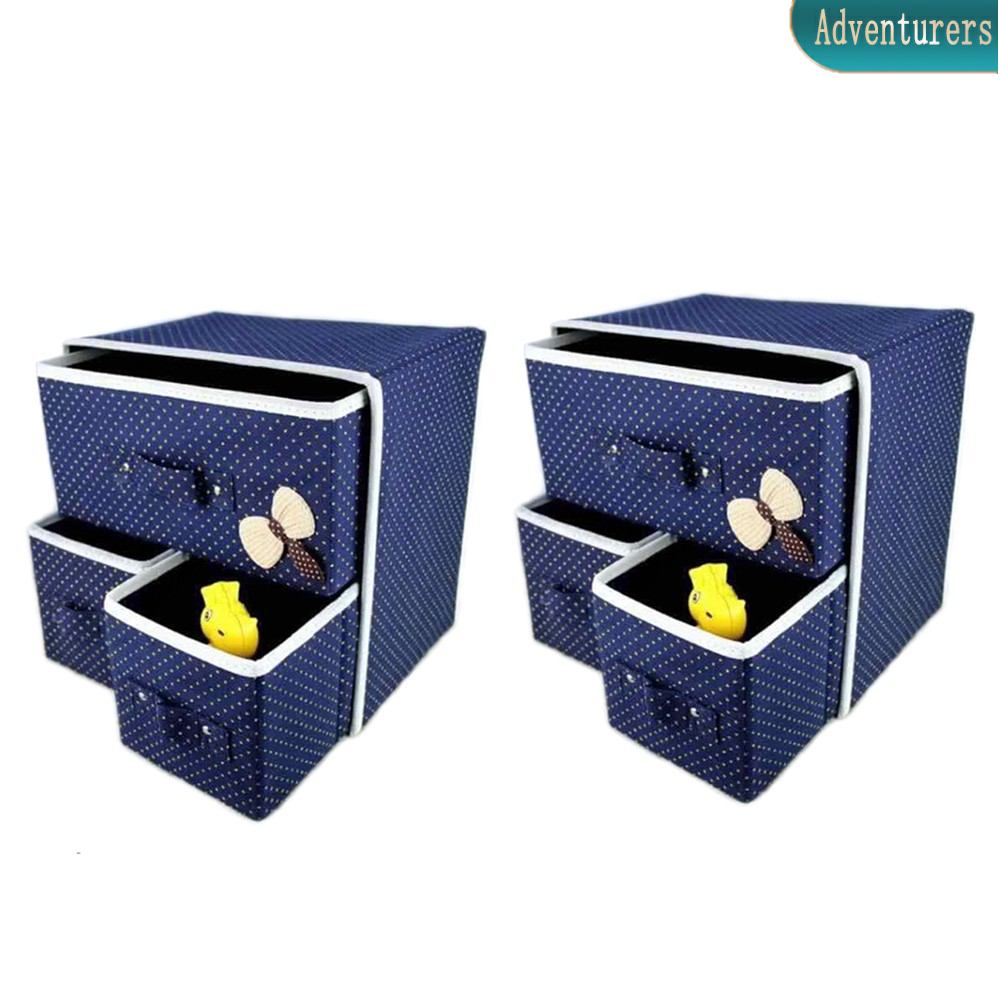 Adventurers Foldable Woven Clothing Storage Box Set of 2 | Shopee ...
