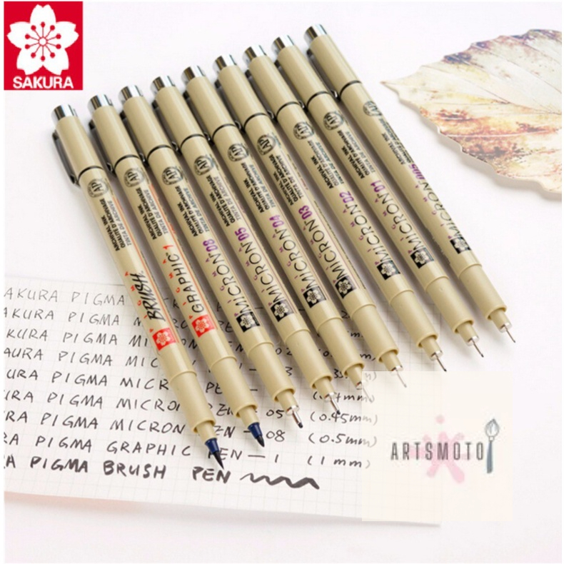 Sakura Pigma Micron Pen Black Ink Pen/ Mipor Pen | Shopee Philippines