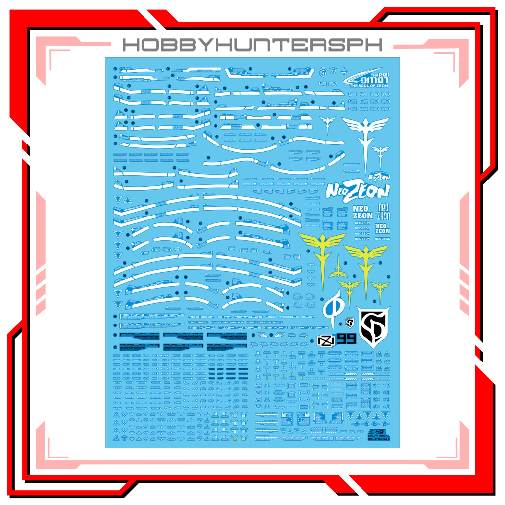 Delpi Decal HG Nightingale Waterslide Decals | Shopee Philippines