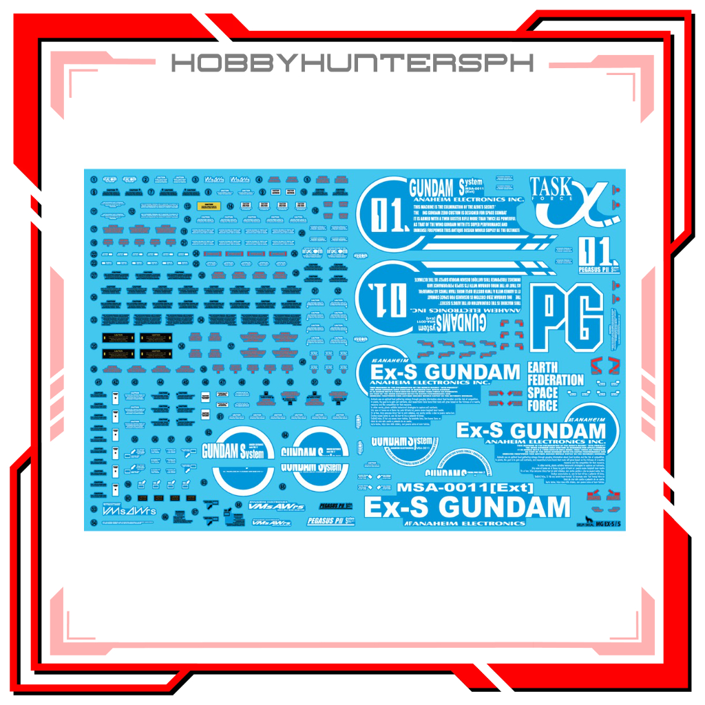 Delpi Decal MG EX-S Waterslide Decals | Shopee Philippines