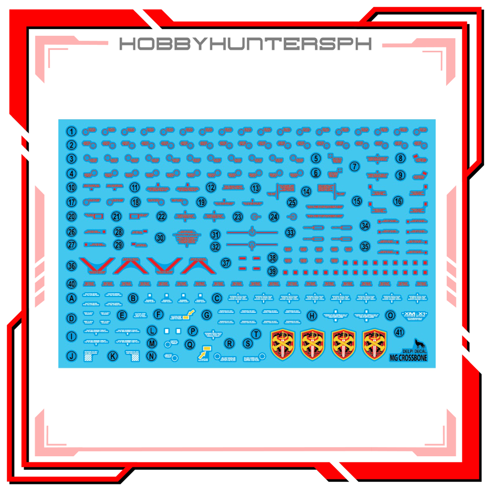 Delpi Decal MG Crossbone Waterslide Decals | Shopee Philippines