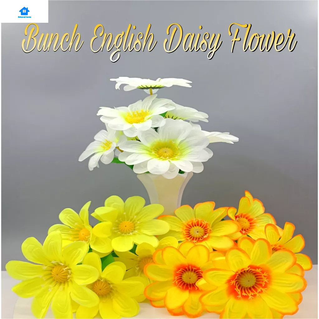 Bunch English Daisy Artificial Flower 7Heads Good For Wedding Home And ...