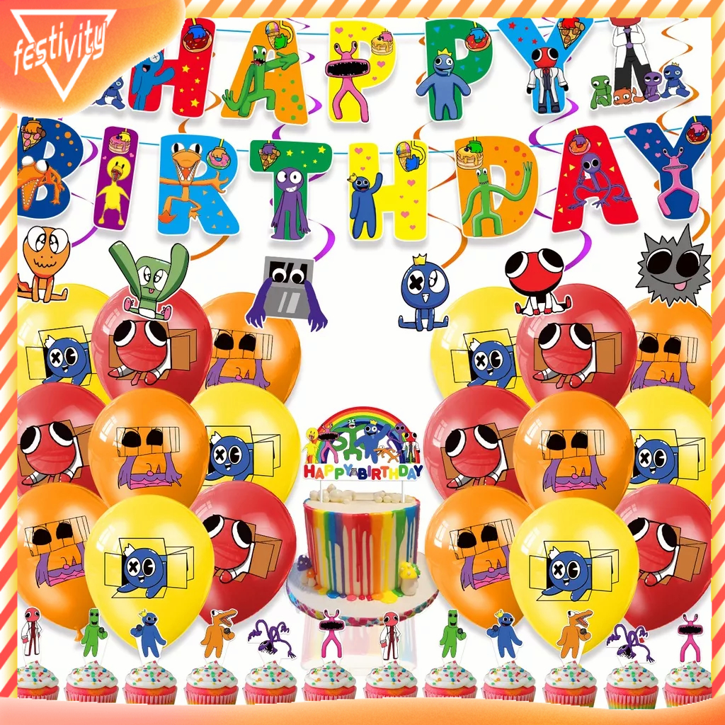 Rainbow Friends Birthday Banner Party Decoration | Shopee Philippines