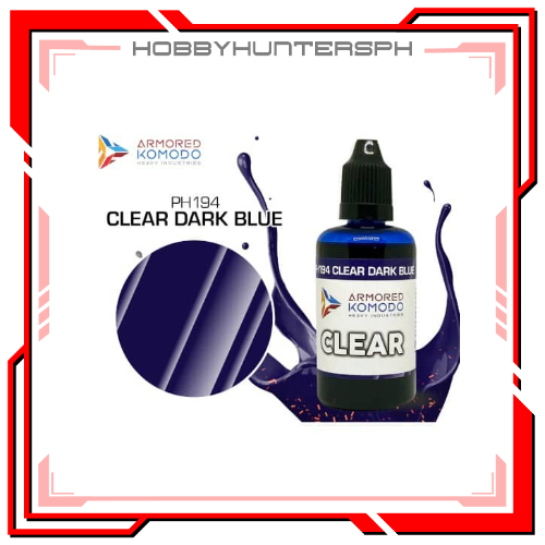 ArKom PH194 Clear Dark Blue Airbrush Hobby Paint (Armored Komodo ...