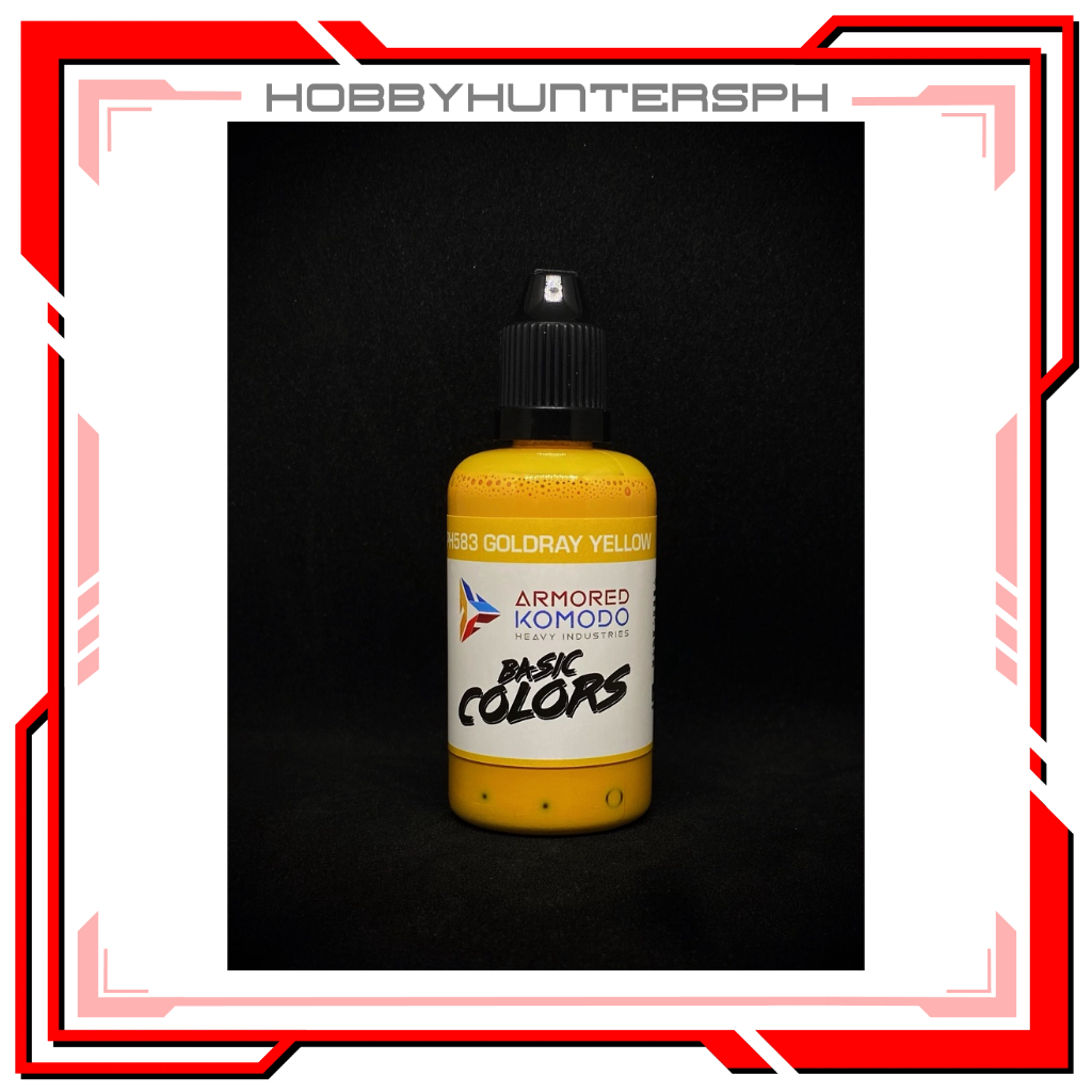 ArKom PH583 Goldray Yellow Basic Airbrush Hobby Paint Armored Komodo ...