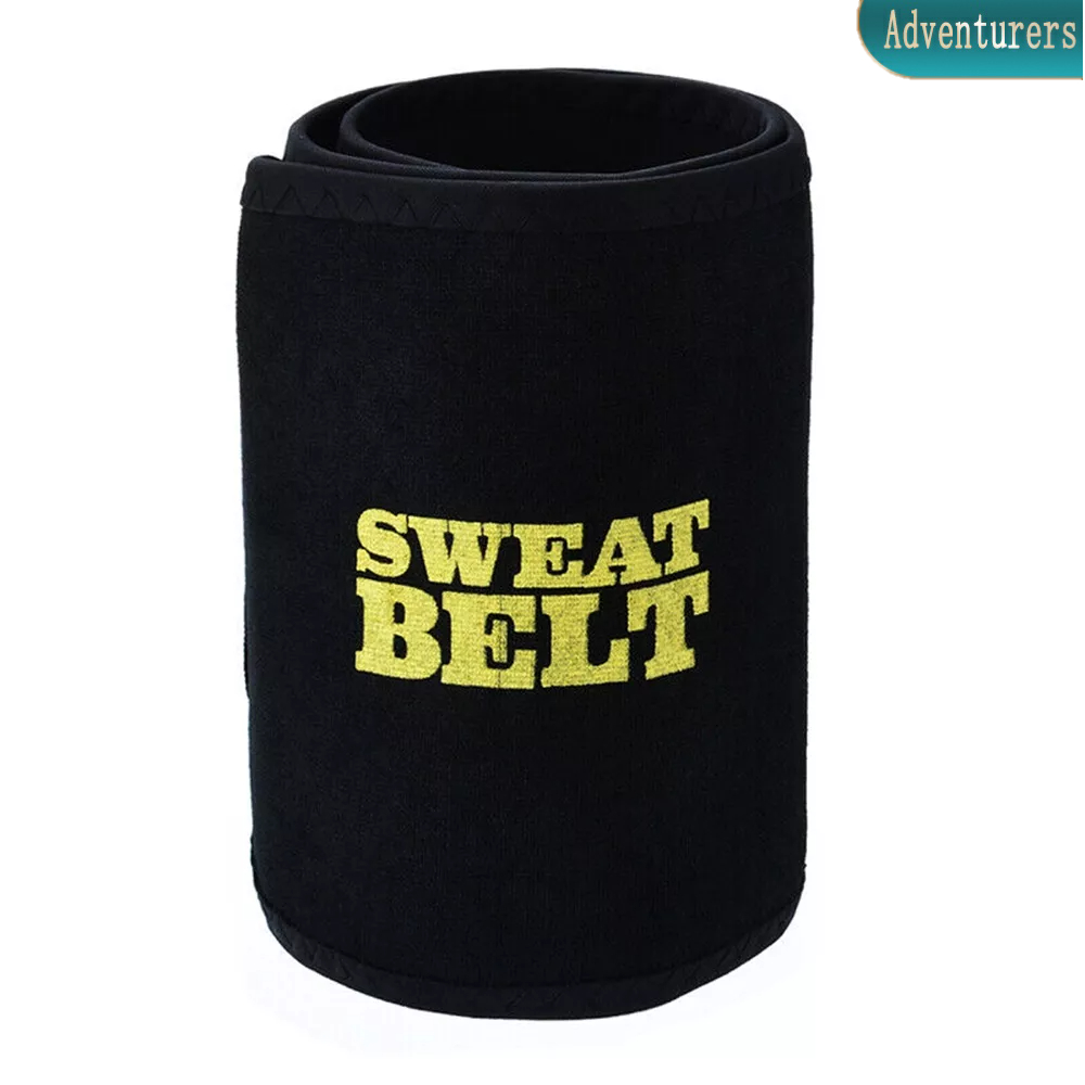 Adventurers Adjustable Waist Tummy Trimmer Slimming Sweat Belt Fat Body ...