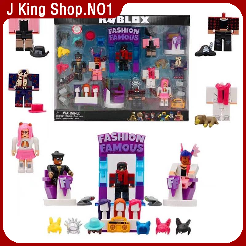 J King #8Pcs Set Roblox Virtual World Building Blocks Doll Action ...