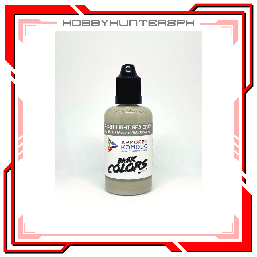 ArKom PH481 Light Sea Gray FS36307 50ml Armored Komodo Airbrush Hobby ...
