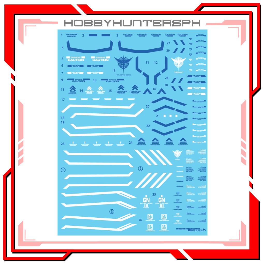 Delpi Decal MG XN Raiser Waterslide Decals | Shopee Philippines