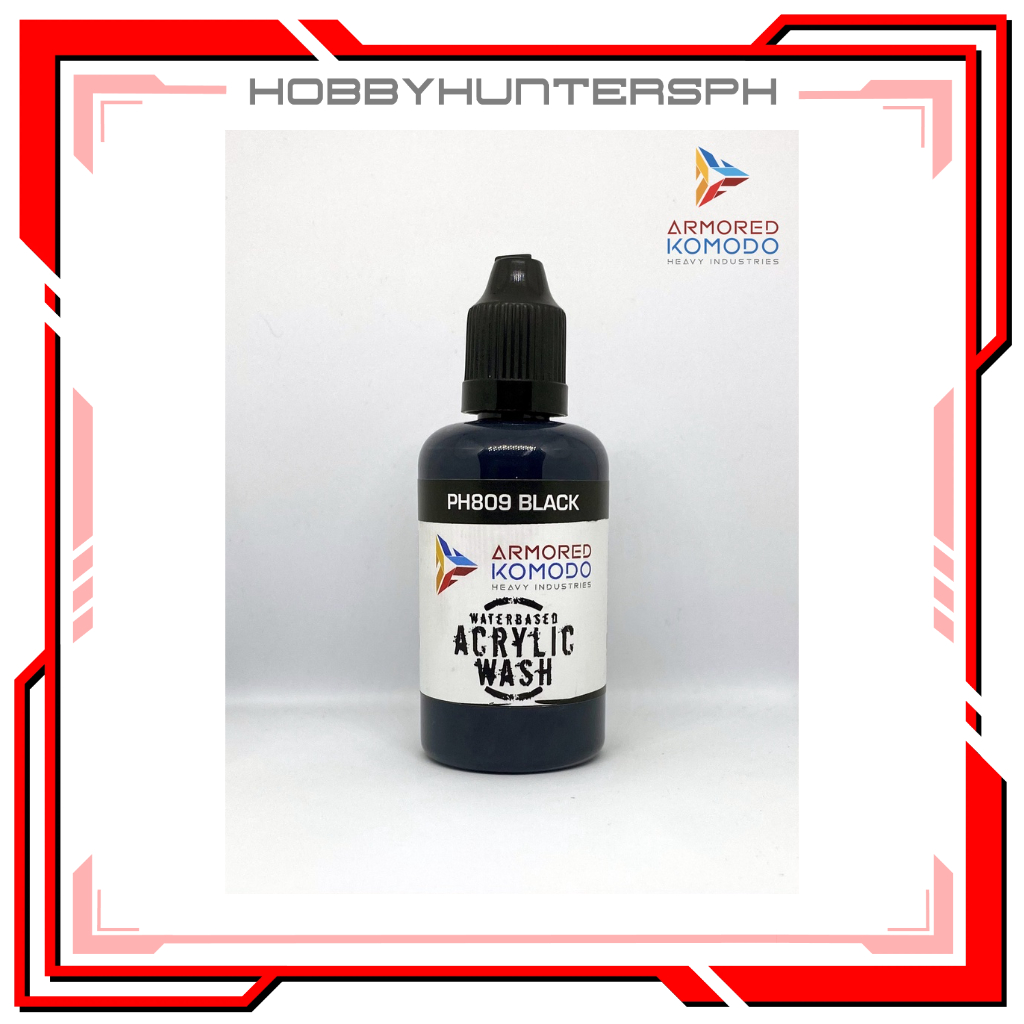 ArKom PH809 Black Waterbased Wash 50ml Armored Komodo Waterbased ...