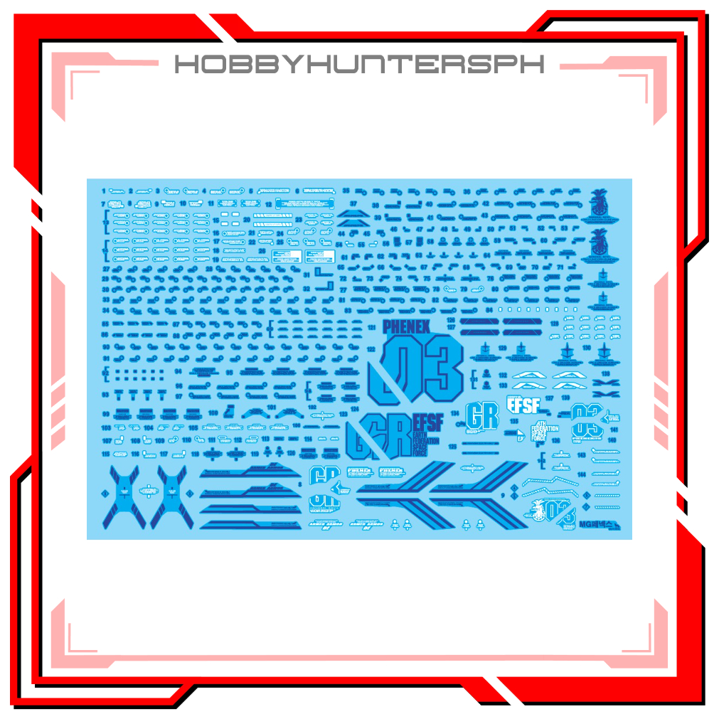 Delpi Decal MG Phenex Waterslide Decals | Shopee Philippines