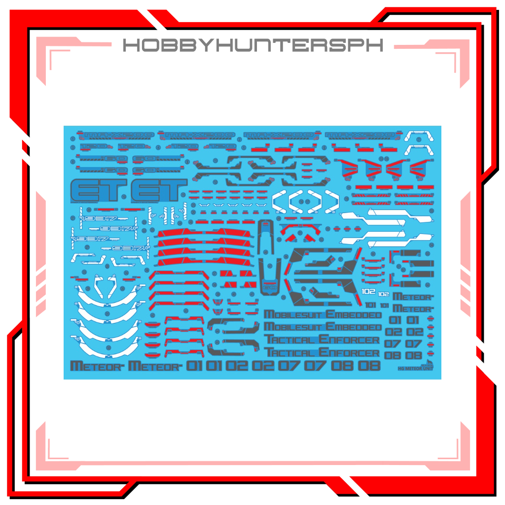 Delpi Decal HG Meteor Unit Waterslide Decals | Shopee Philippines