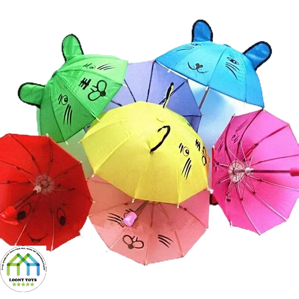 COD Random Designs Kids Cute Toy Small Umbrella With Ears Kids Toy ...