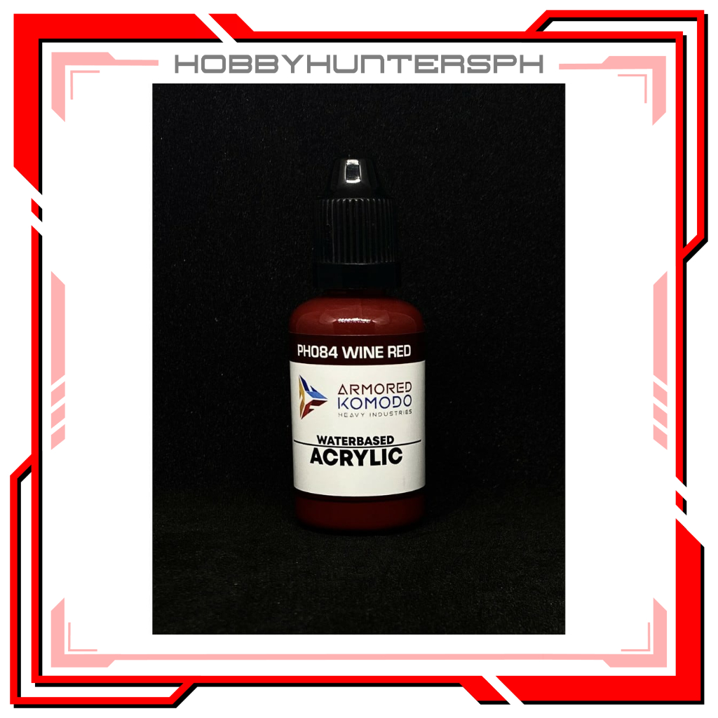ArKom PH084 Wine Red Waterbased Acrylic Paint (Armored Komodo) | Shopee ...