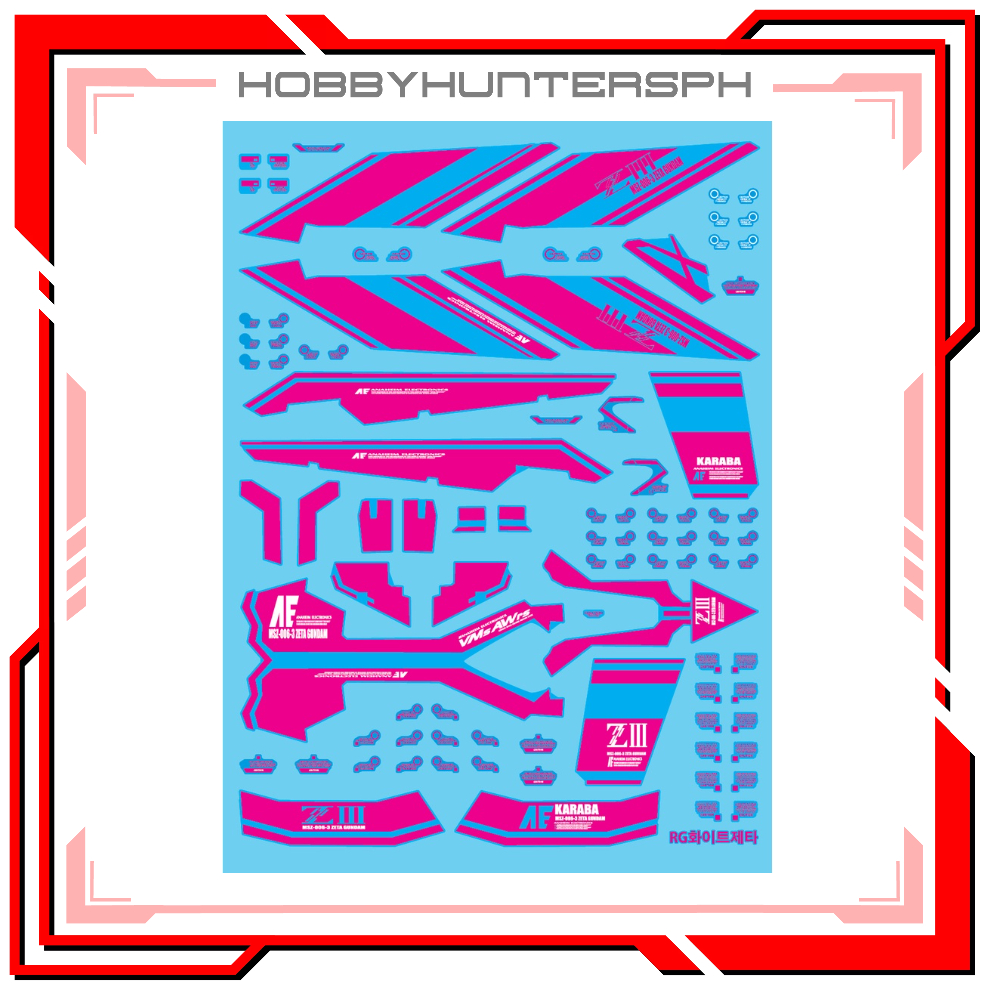 Delpi Decal RG White Zeta Waterslide Decals | Shopee Philippines