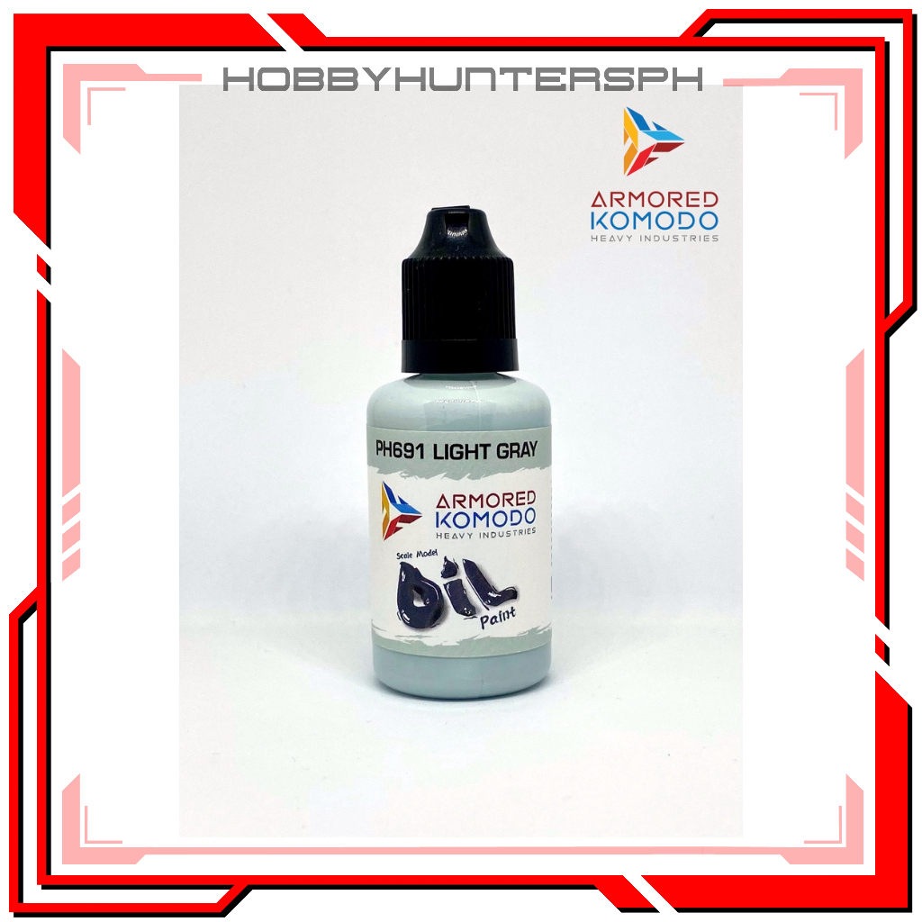 ArKom PH691 Light Gray 30ml Oil Hobby Paint (Armored Komodo) | Shopee Philippines