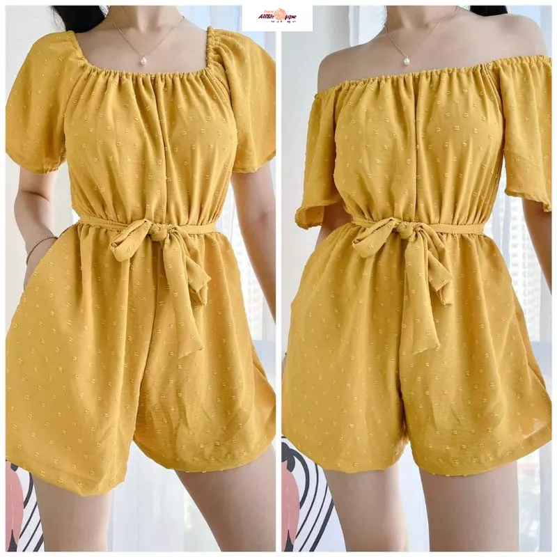 Romper for women swiss dot fabric fits small to semi large body frame ...