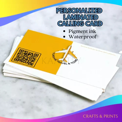 50 Pieces Personalized Business Calling Card I Laminated | Shopee ...