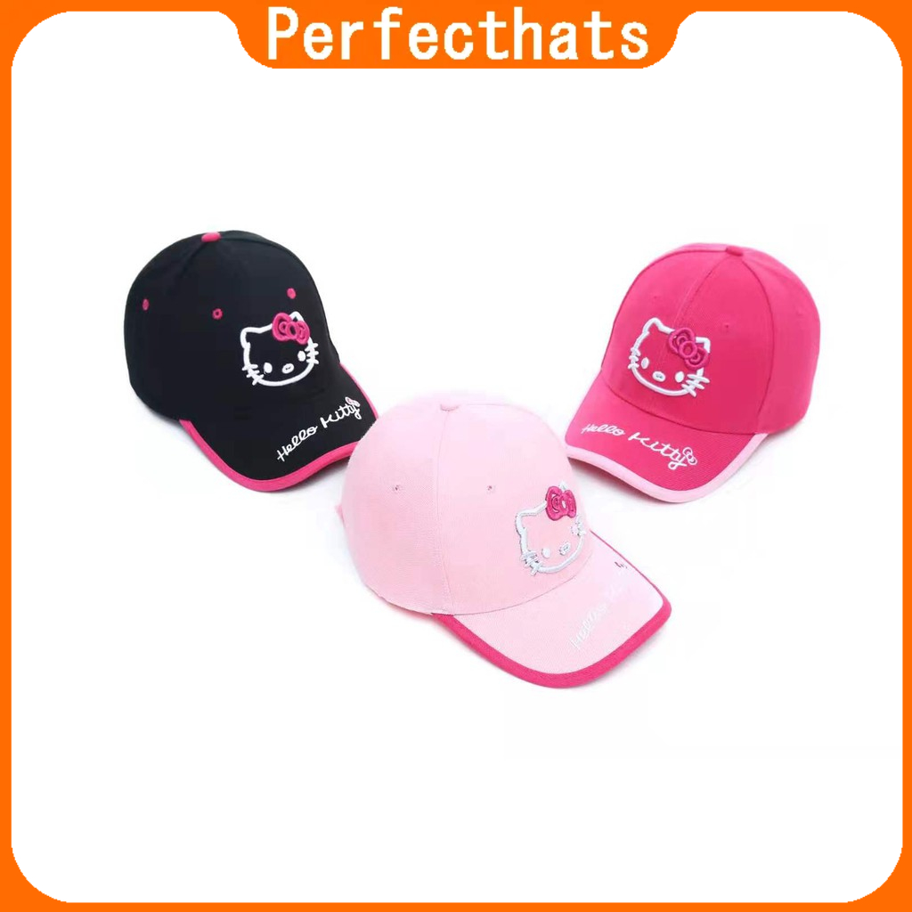 Perfect Fashion Hello Kitty Casual Hat Cute Cartoon Cap | Shopee ...