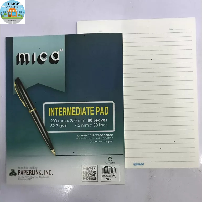 MICA Intermediate Pad 200 mm x 250 mm 80 Leaves 52.3 Grams 7.5 mm x 30 ...