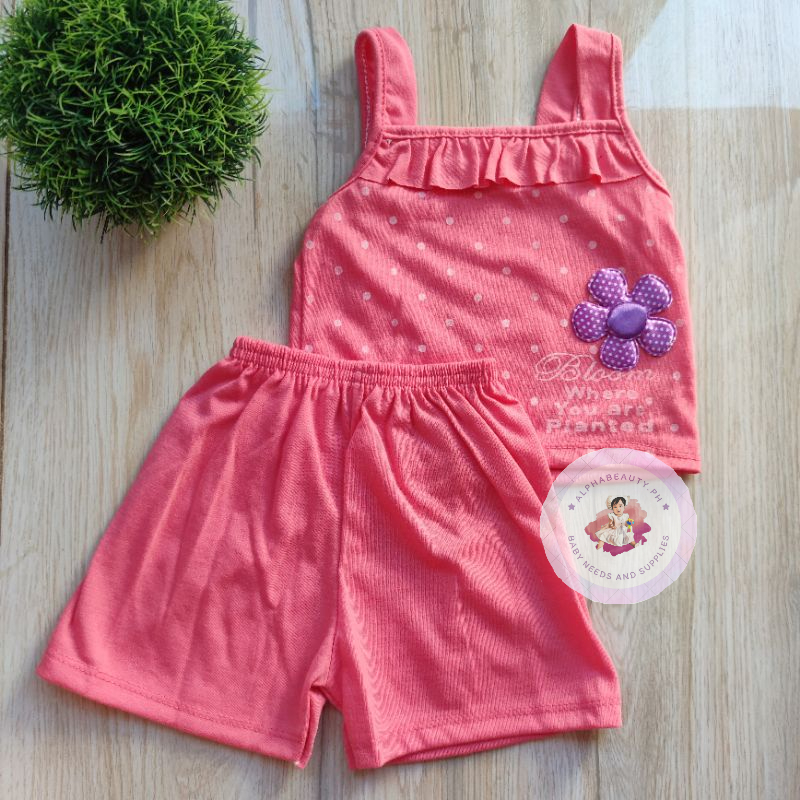 Baby Terno for girl (bloom) | Shopee Philippines