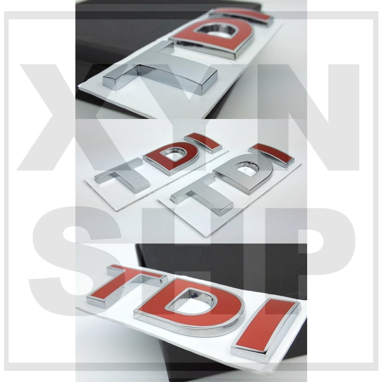 TDI Car Modification Badge Emblem Decal 3D Logo Sticker | Shopee ...