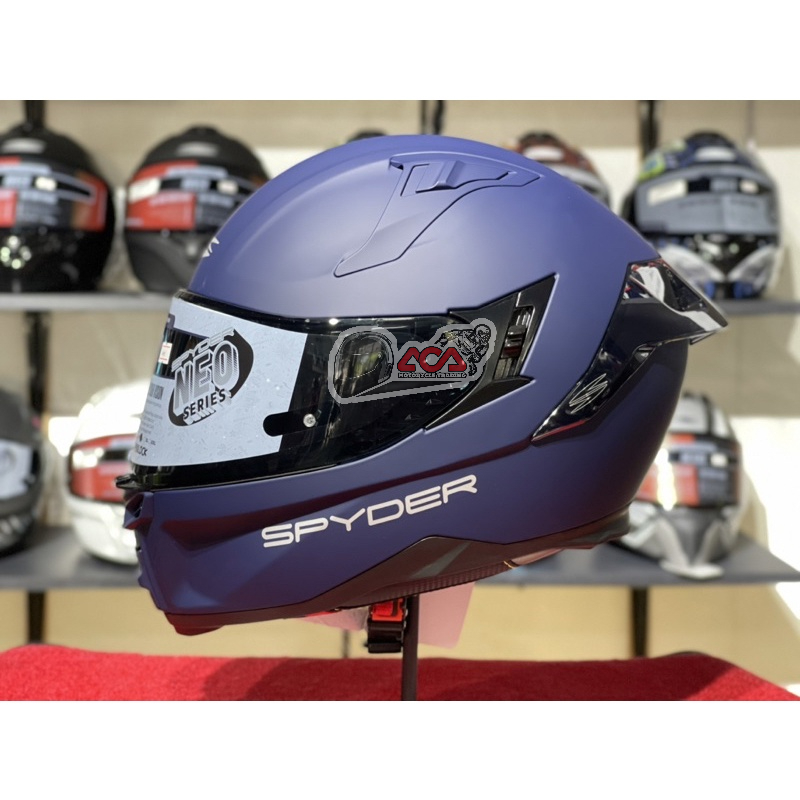 SPYDER NEO FURY PD Full-Face Dual Visor Helmet + Free Clear Visor ...