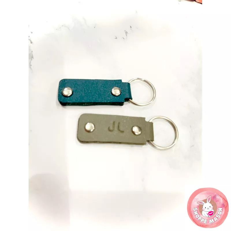 Personalized Small Size Leather Keychain Engrave for Personalized Gift ...