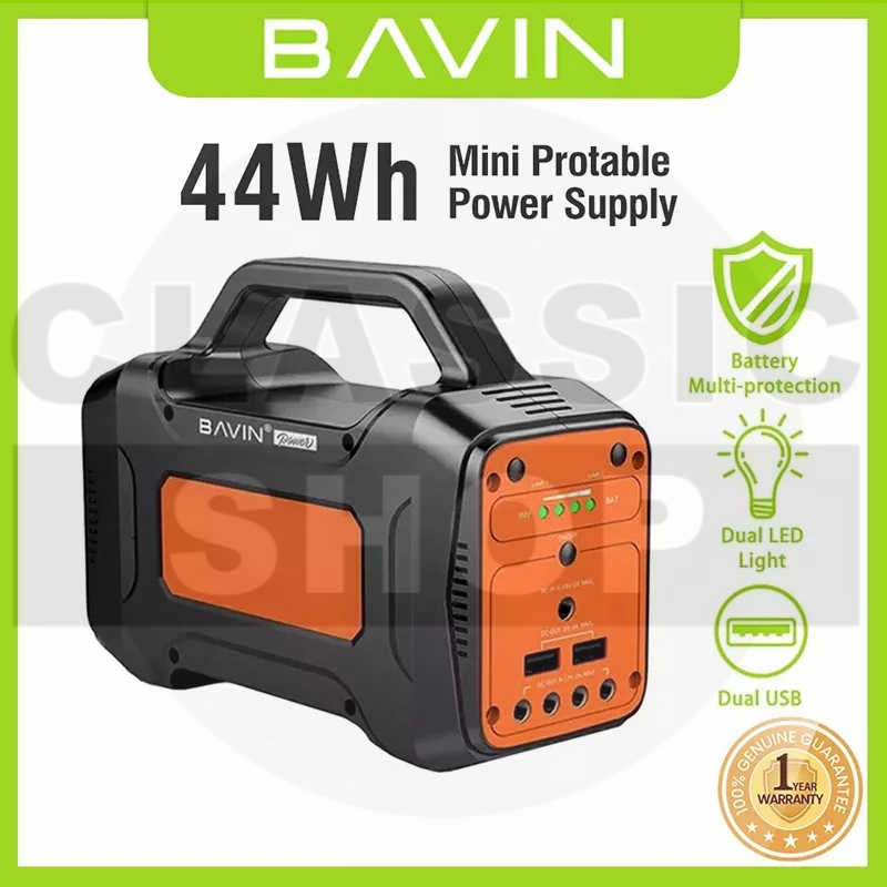 BAVIN BS03 44Wh 12000mah Power Station Portable Multi-Function Mini ...