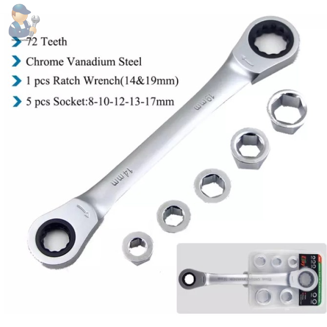 Ratchet wrench dual-use wrench Ratchet wrench Torx wrench | Shopee ...