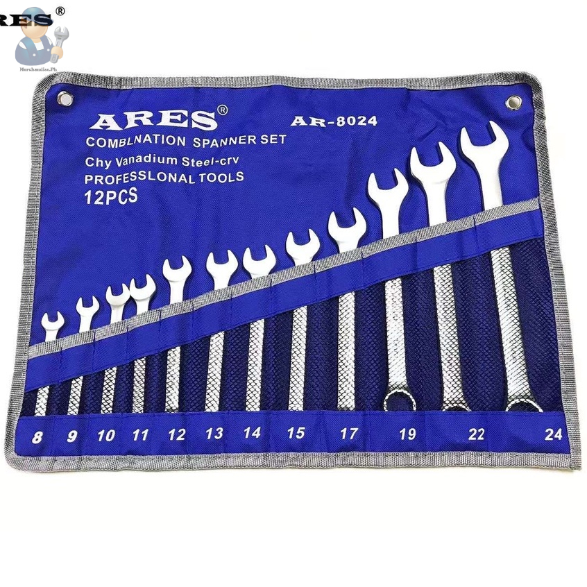 ARES Combination wrench Set 8"-24" 12PCS PROFESSLONAL TOOLS | Shopee ...
