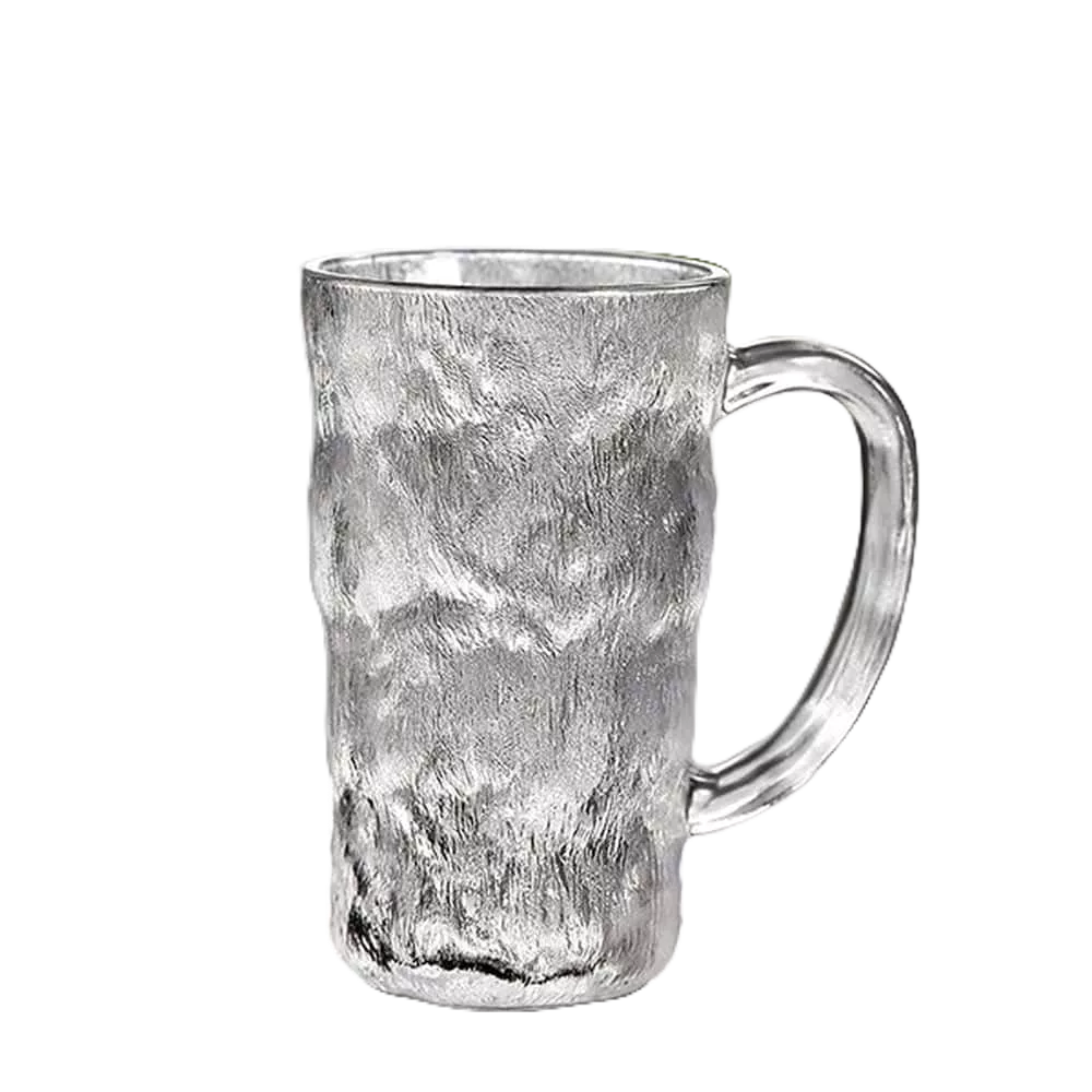 Glacier Pattern Glass Goblet with Handle (Set of 6) | Shopee Philippines