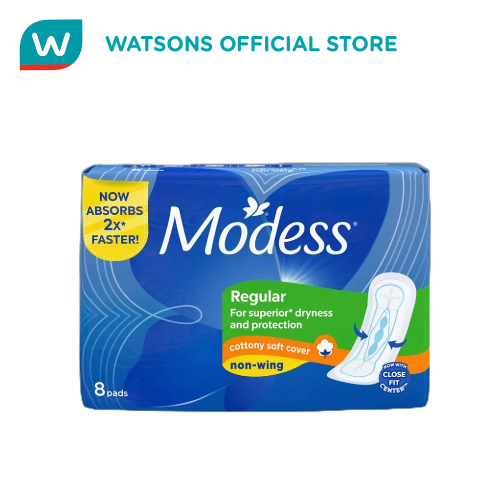 MODESS Cottony Soft Regular Non Wing 8 pads | Shopee Philippines