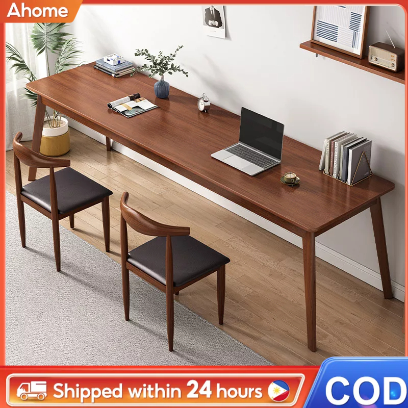 160/140cm Writing Desk Solid Wood Computer Table Student Study Desk ...