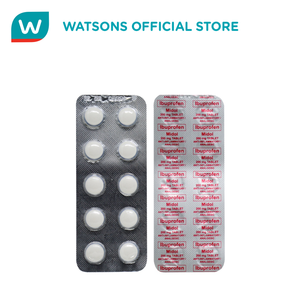 MIDOL Tablet 200mg (Sold per tablet) | Shopee Philippines