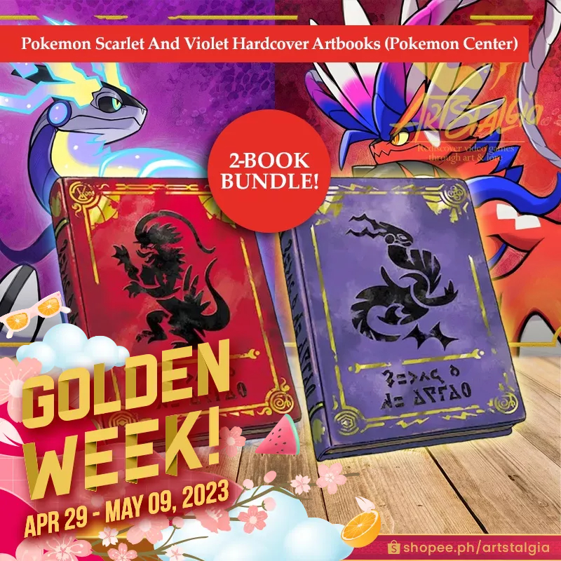 Pokemon Scarlet And Violet Hardcover Artbooks (Pokemon Center) | Shopee ...