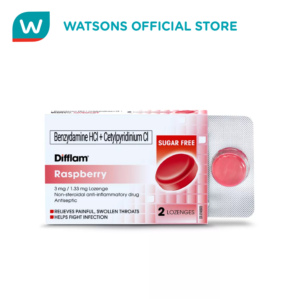 DIFFLAM RASPBERRY LOZENGE 2S | Shopee Philippines