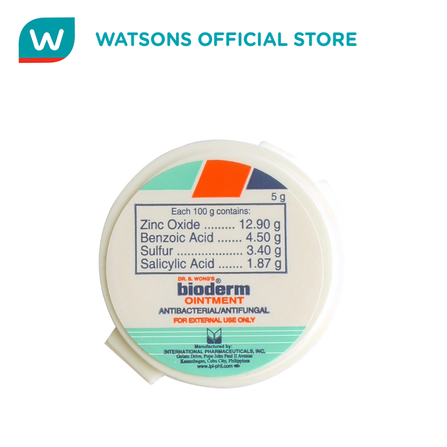 Bioderm Zinc Oxide Benzoic Acid Sulfur Salicylic Acid 5G | Shopee ...