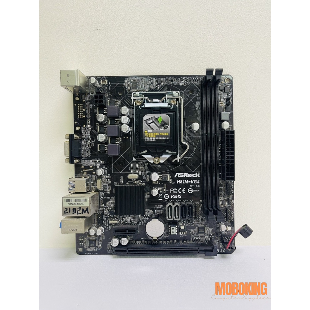 ASROCK H81M-VG4 Desktop 4THD GEN Motherboard H81 Socket LGA 1150 i3 i5 ...